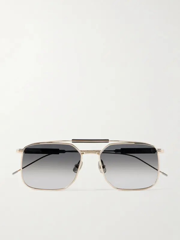 Brunello Cucinelli Aviator-style Sunglasses - Gold