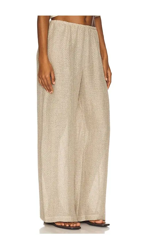 LESET Stella Wide Leg Pant - Dune