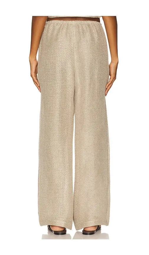 LESET Stella Wide Leg Pant - Dune