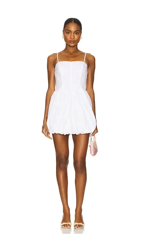knee length dresses for ladies Poplin Bubble Mini Dress – Petite Chérie main image 0