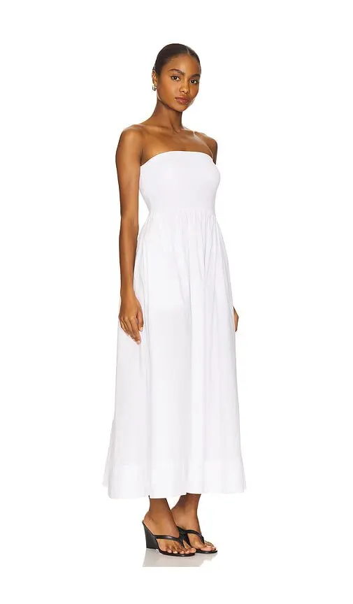 Buy Enza Costa Cotton Resort Strapless Dress - White At 16% Off |  Editorialist