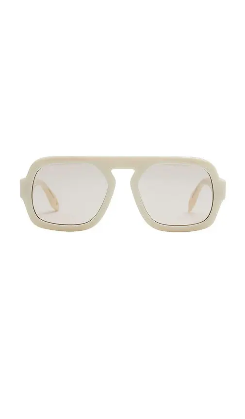 ELISA JOHNSON Jane Sunglasses - Ivory White