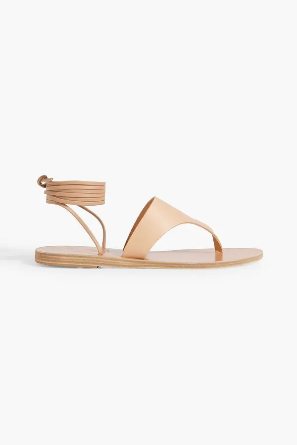 ANCIENT GREEK SANDALS Nychta Leather Sandals - Neutral