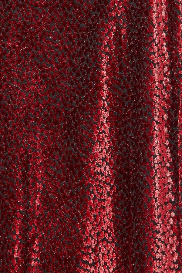 Rosetta Getty Ruched Devoré-velvet Gown