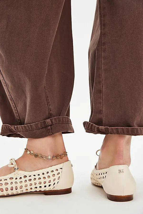 Sam Edelman Marcie Woven Mary Janes - Modern Ivory