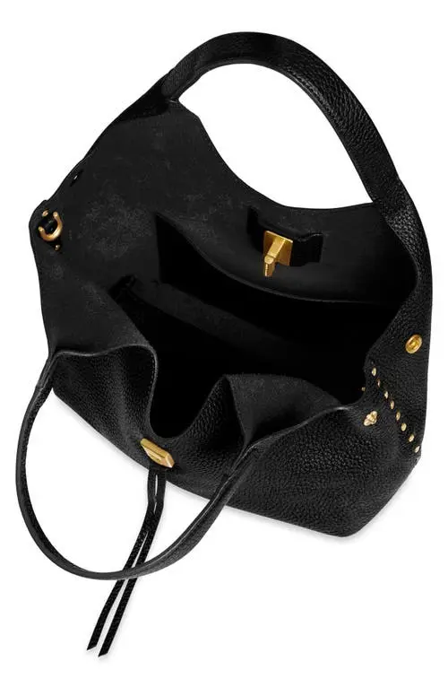 Rebecca Minkoff Darren Studded Leather Carrysome Bag - Black