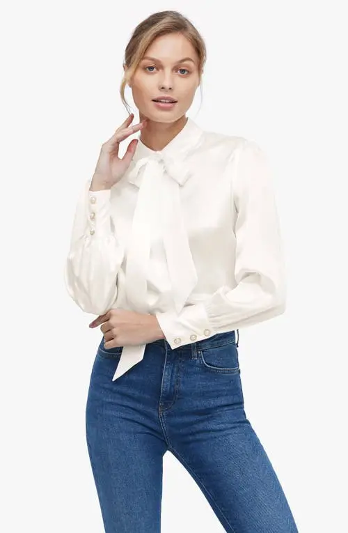 Lilysilk Bow Tie Silk Blouse
