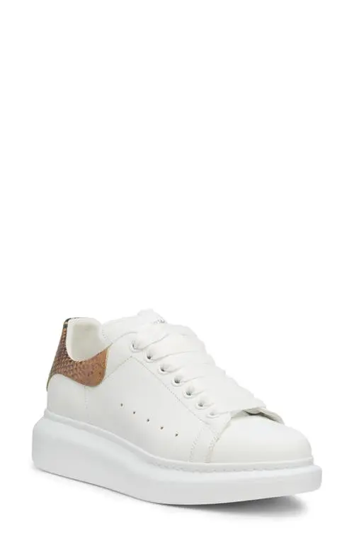 Alexander McQueen Oversized Sneaker - White/ Brown Multicolor