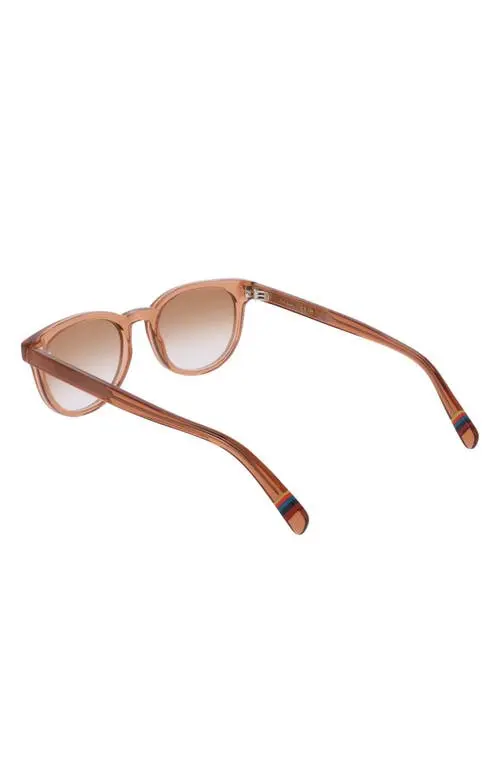 Paul Smith 52mm Oval Sunglasses - Transparent Caramel