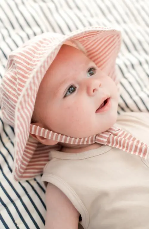 PEHR Seersucker Bucket Hat - Anchor Red