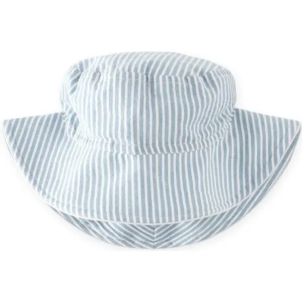 PEHR Seersucker Bucket Hat - Marine Blue