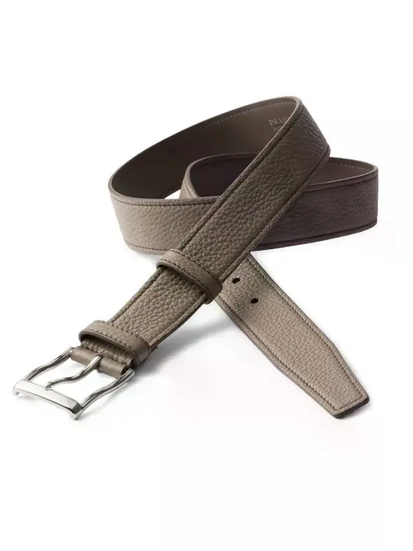 Prada Pebbled-leather Belt