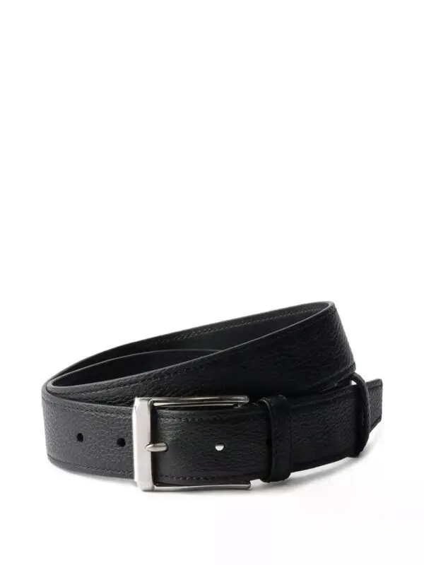 Prada Textured Leather Belt - Black