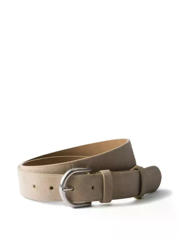 Prada Suede Belt - Neutrals