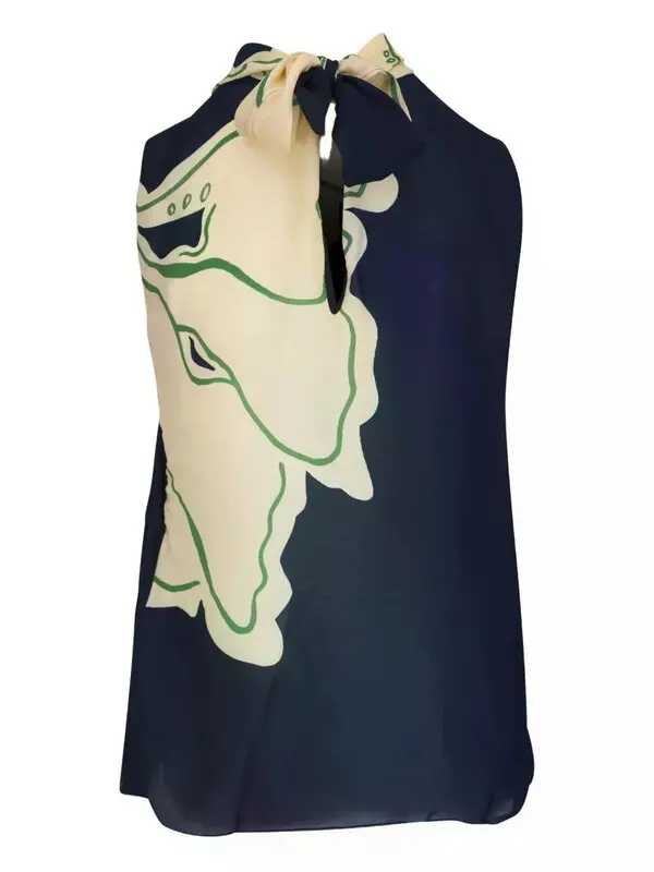 Johanna Ortiz Silk Graphic Print Blouse