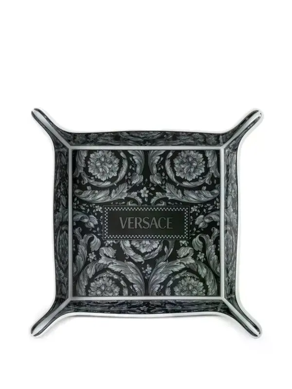 Versace Barocco Decorative Tray - Grey