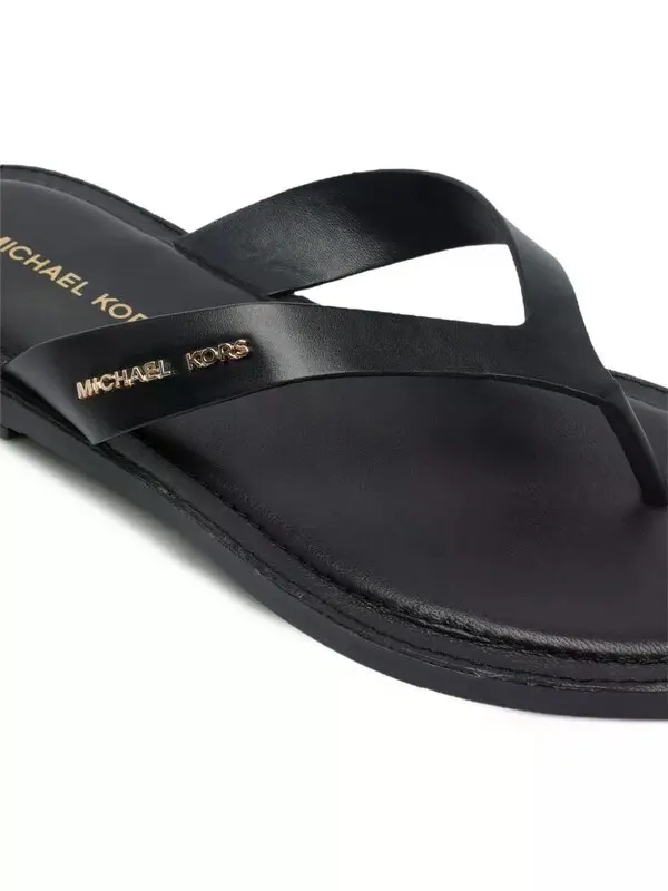 Michael Kors Leather Thong Sandals