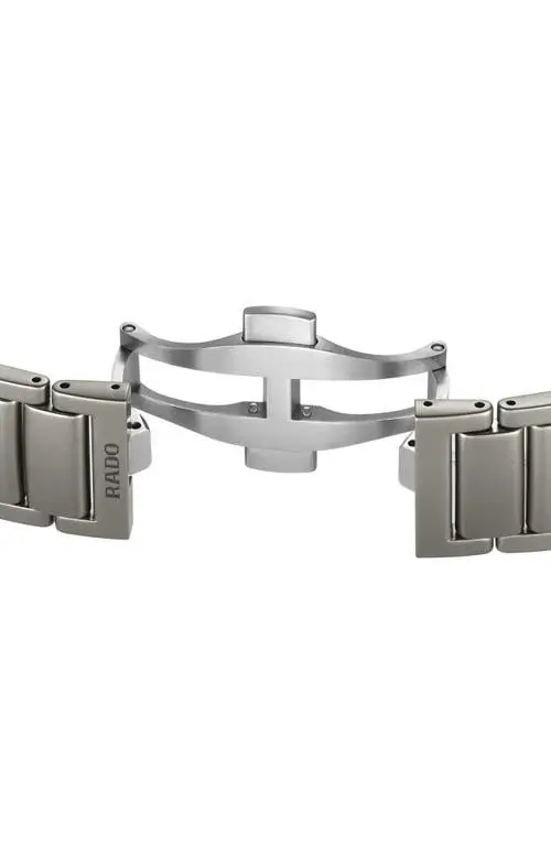 RADO True Square Skeleton Automatic Ceramic Bracelet Watch - Gray