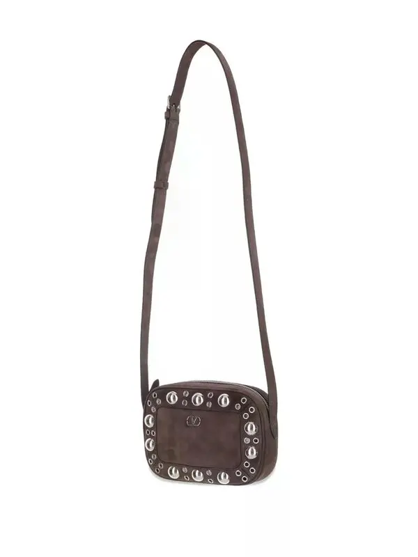 Valentino Garavani Stud Embellished Shoulder Bag - Brown