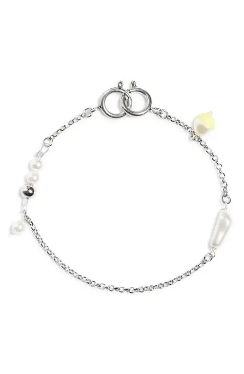 JUSTINE CLENQUET Palmer Charm Bracelet - Palladium