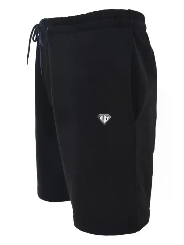 IUTER Logo-detail Track Shorts - Black