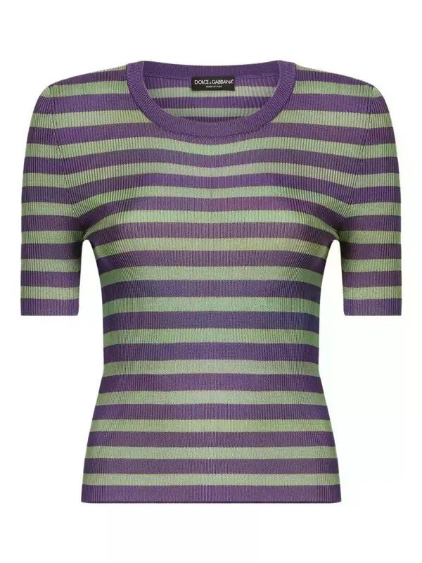 Dolce & Gabbana Striped Knitted Top