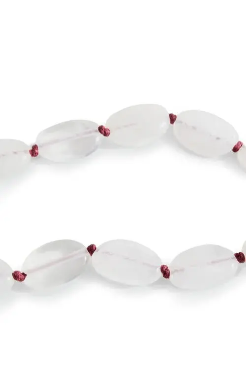 Mango Stone Beaded Cord Necklace