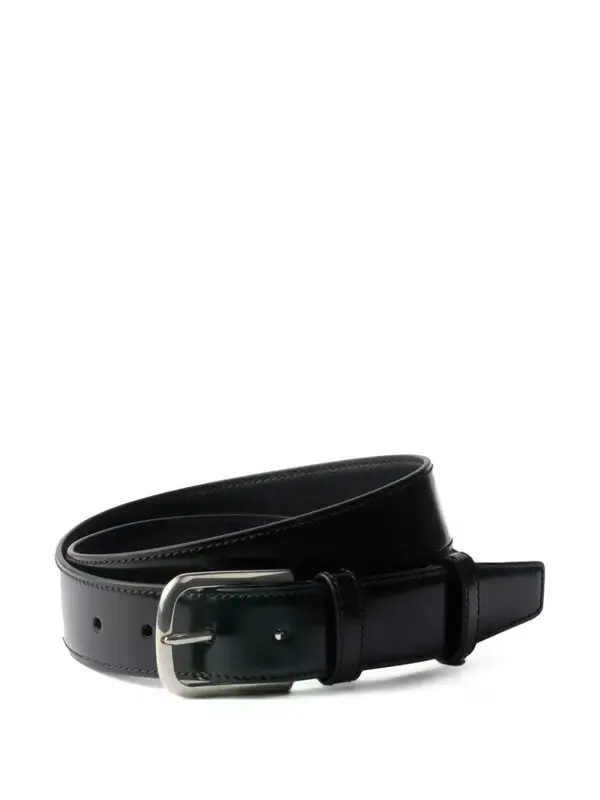 Prada Brushed Leather Belt - Black