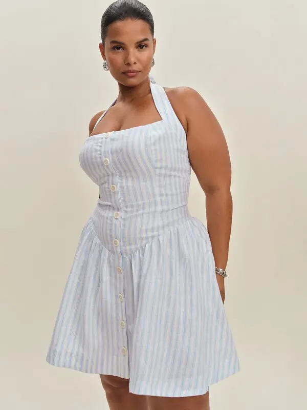 REFORMATION Mariela Linen Mini Dress
