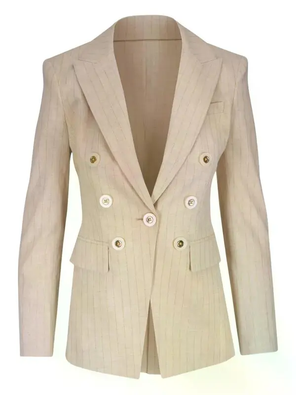 Veronica Beard Pinstripe Double-breasted Blazer