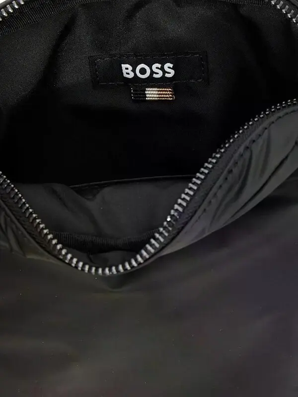 BOSS Messenger Bag With Logo Appliqu