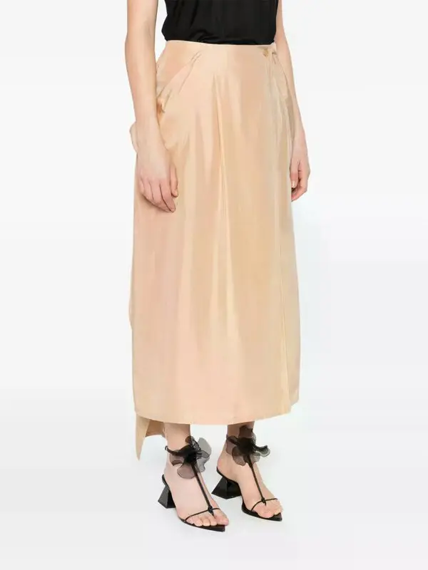 Carven Silk Straight Skirt