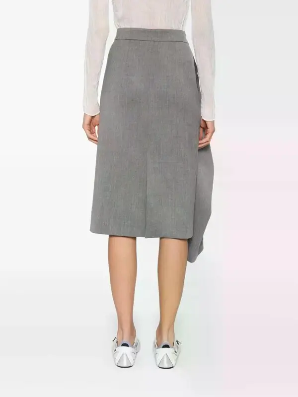 ALAINPAUL Wool Midi Skirt