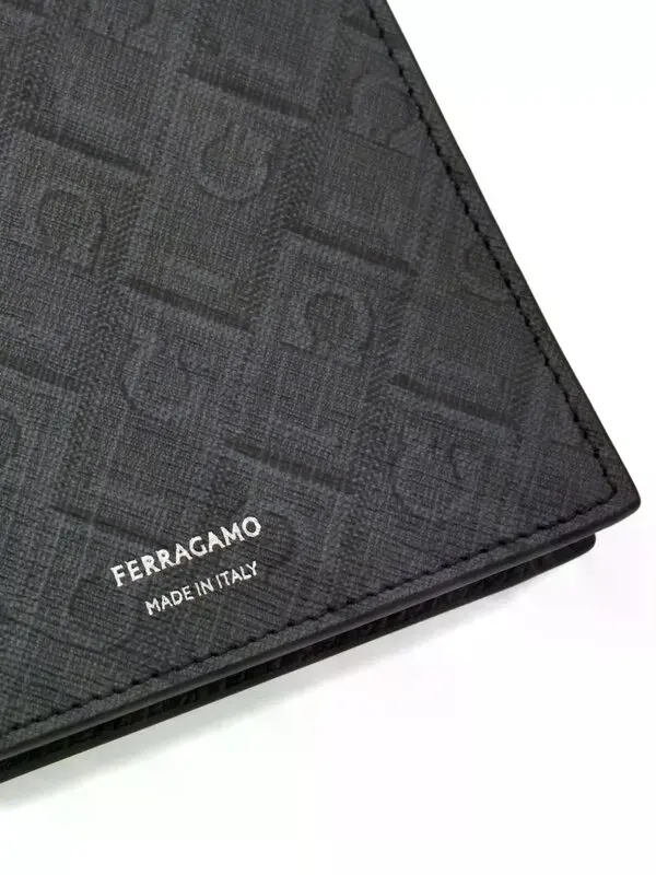 FERRAGAMO Monogram Wallet - Black