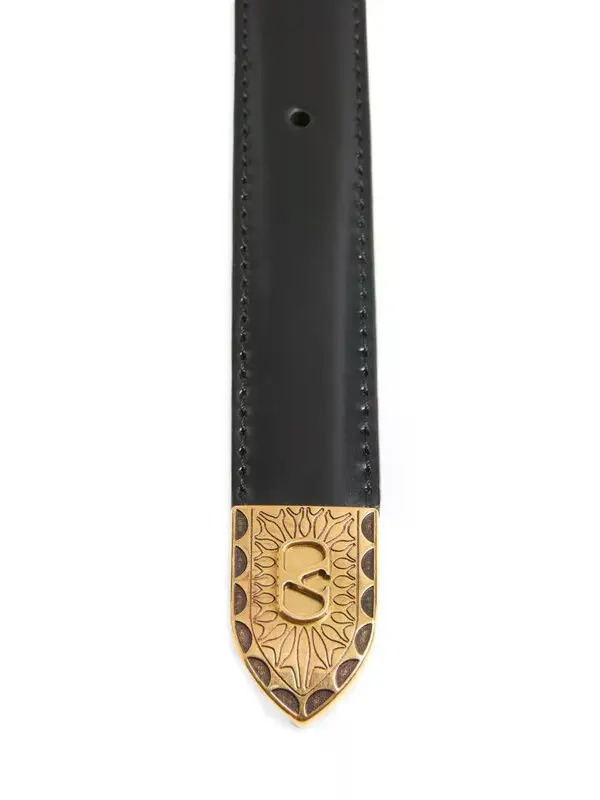 Valentino Garavani Vlogo Signature Brushed Calfskin Belt