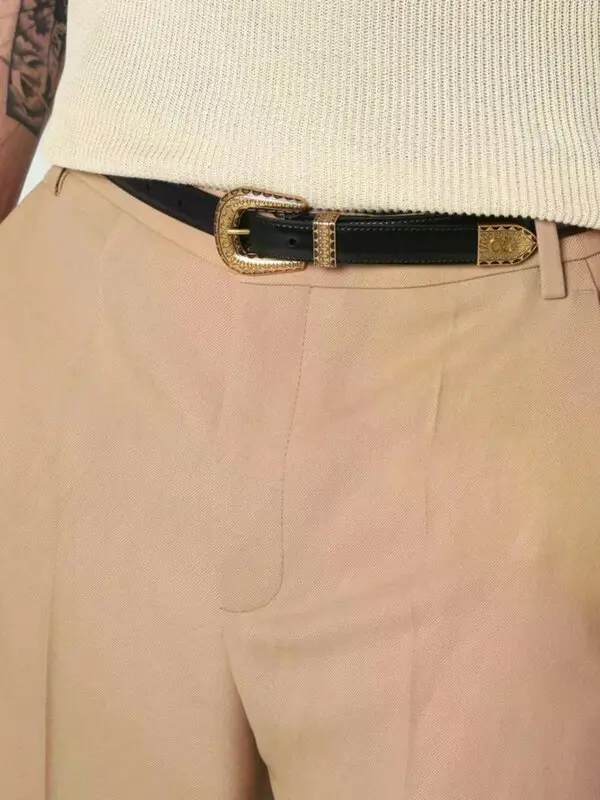 Valentino Garavani Vlogo Signature Brushed Calfskin Belt
