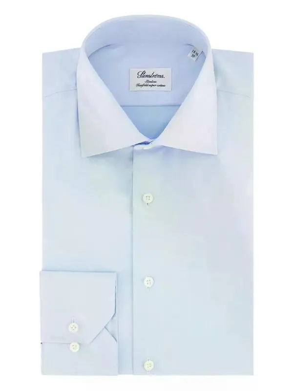 STENSTROMS Cotton Shirt - Blue