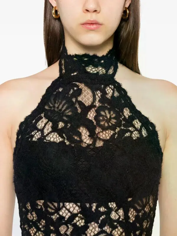 MANURI Cherie Halterneck Dress - Black