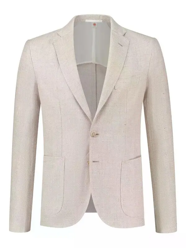 LUIGI BORRELLI Single-breasted Blazer - Neutrals