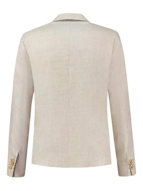 LUIGI BORRELLI Single-breasted Blazer - Neutrals