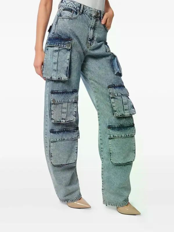 Philipp Plein Wide-leg Cargo Jeans