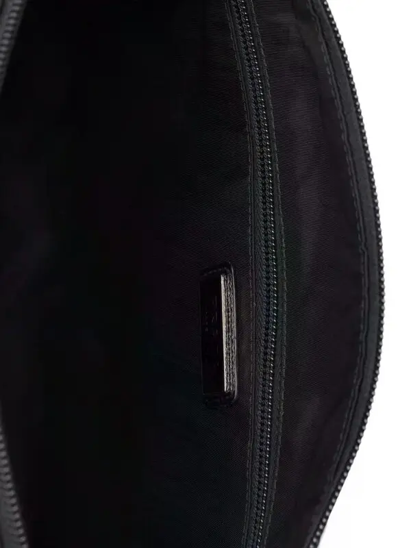 Prada Re-nylon And Saffiano Leather Shoulder Bag - Black