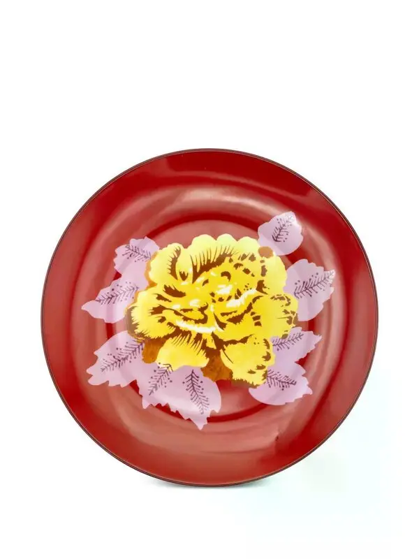 LISA CORTI Indian Tiger Plate Set - Red