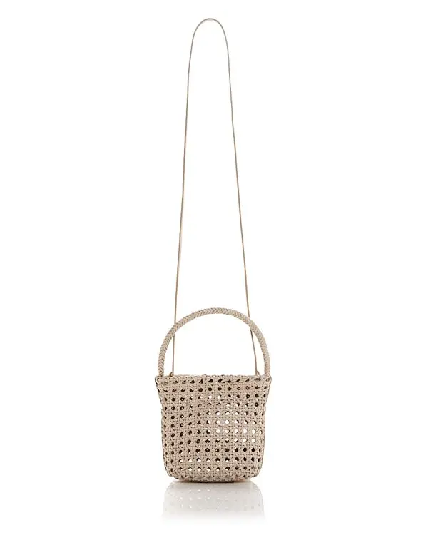 Madewell Handwoven Caned Leather Mini Bag - Alabaster