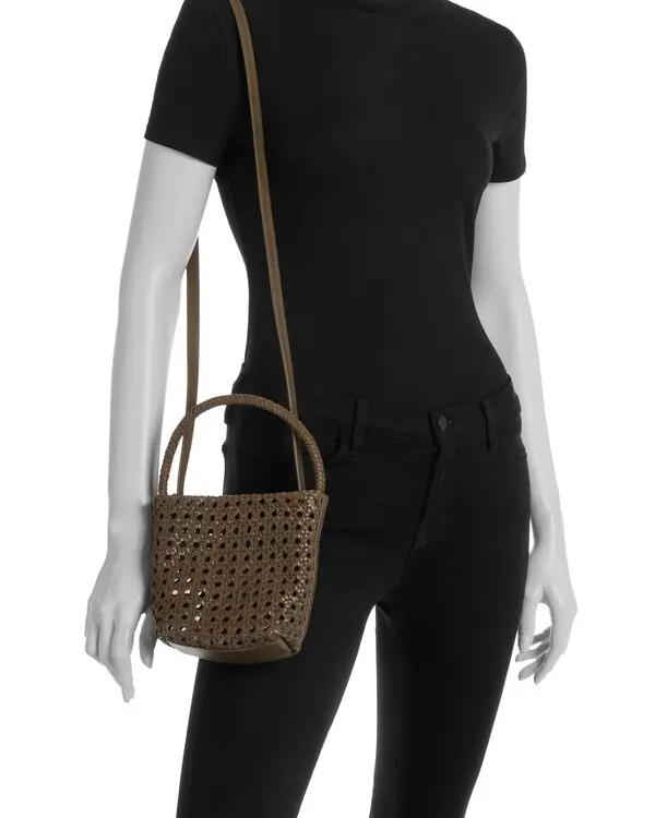 Madewell Handwoven Caned Leather Mini Bag