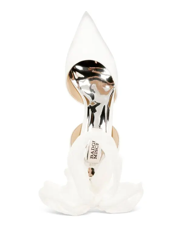 Badgley Mischka Blaze Pumps - White Satin
