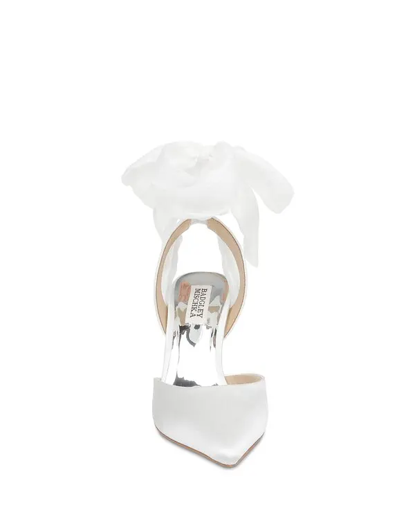 Badgley Mischka Blaze Pumps - White Satin