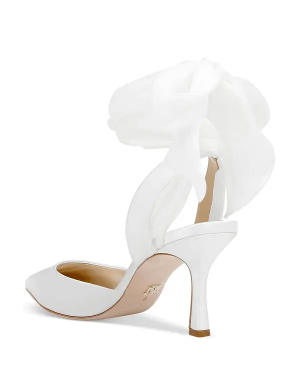 Badgley Mischka Blaze Pumps - White Satin