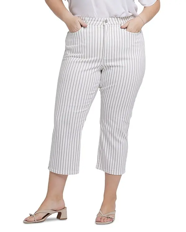 NYDJ Joni High Rise Relaxed Capri Jeans - Beach Cruise