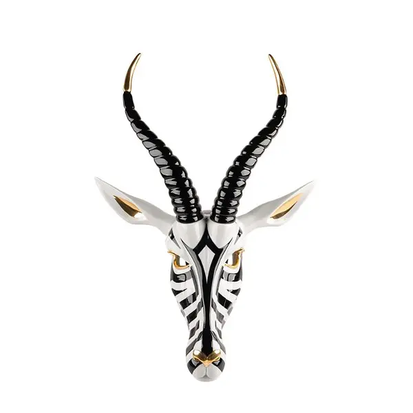 LLADRO Antelope Mask Sculpture - Multi